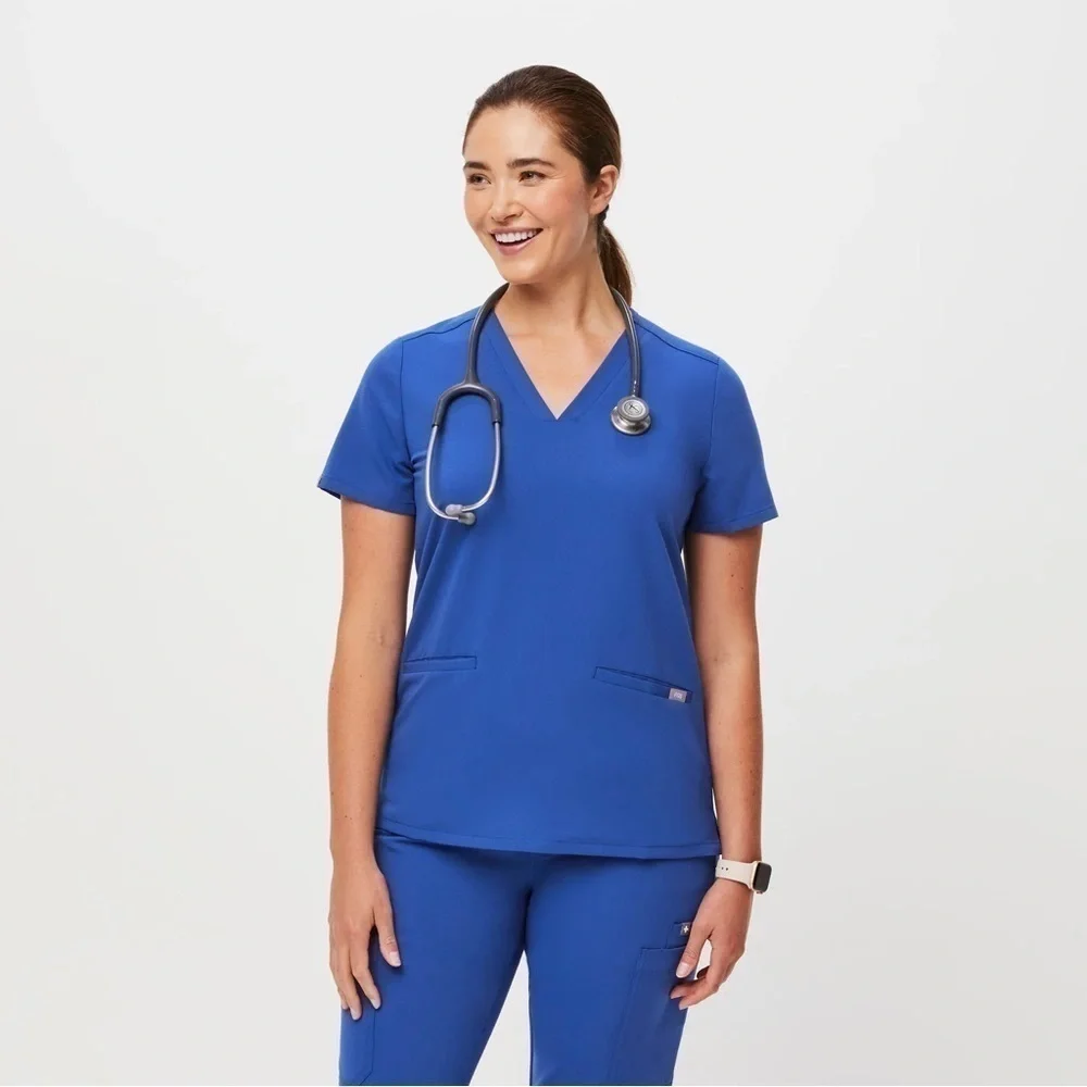 Figs | Tops | Figs Casma Threepocket Scrub Top Short Sleeve Blue Size ...
